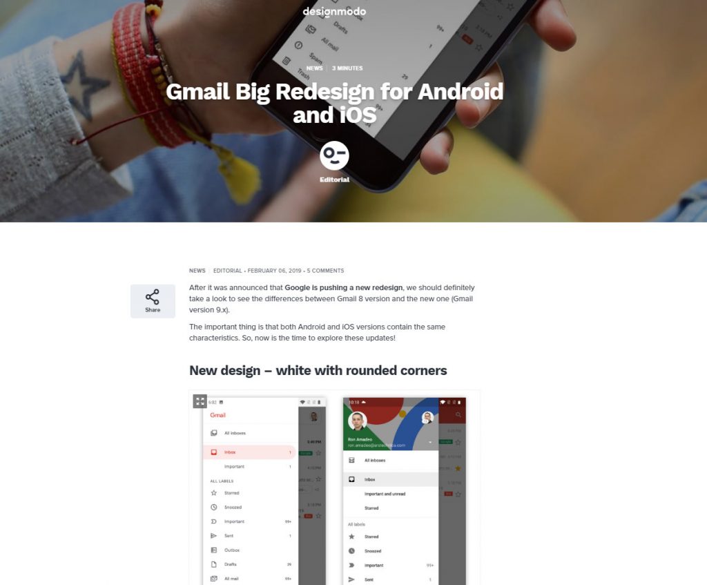 What Do You Think About the Gmail Redesign? | Morepork Design